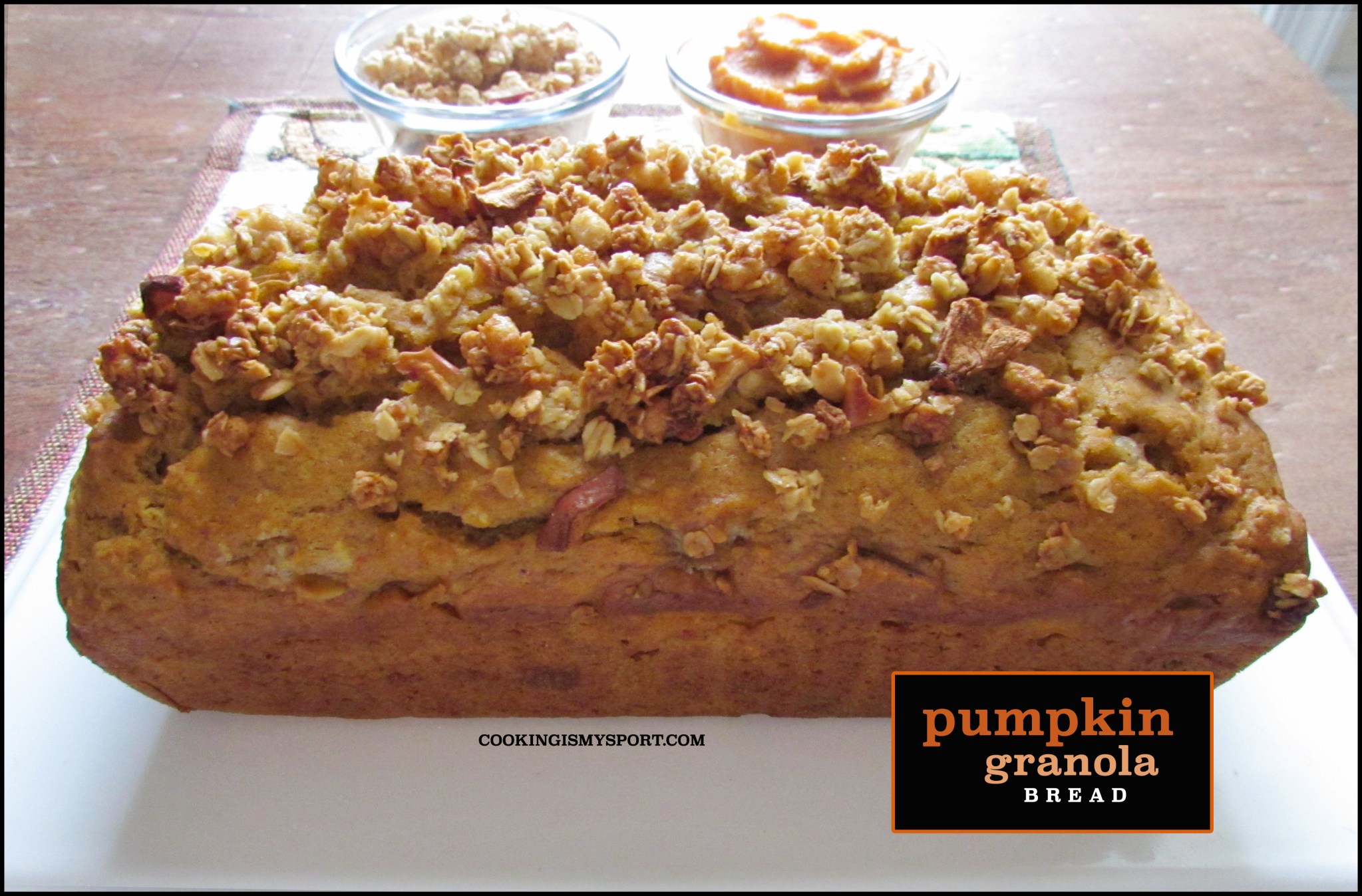 Pumpkin Granola Bread – Cooking Is My Sport