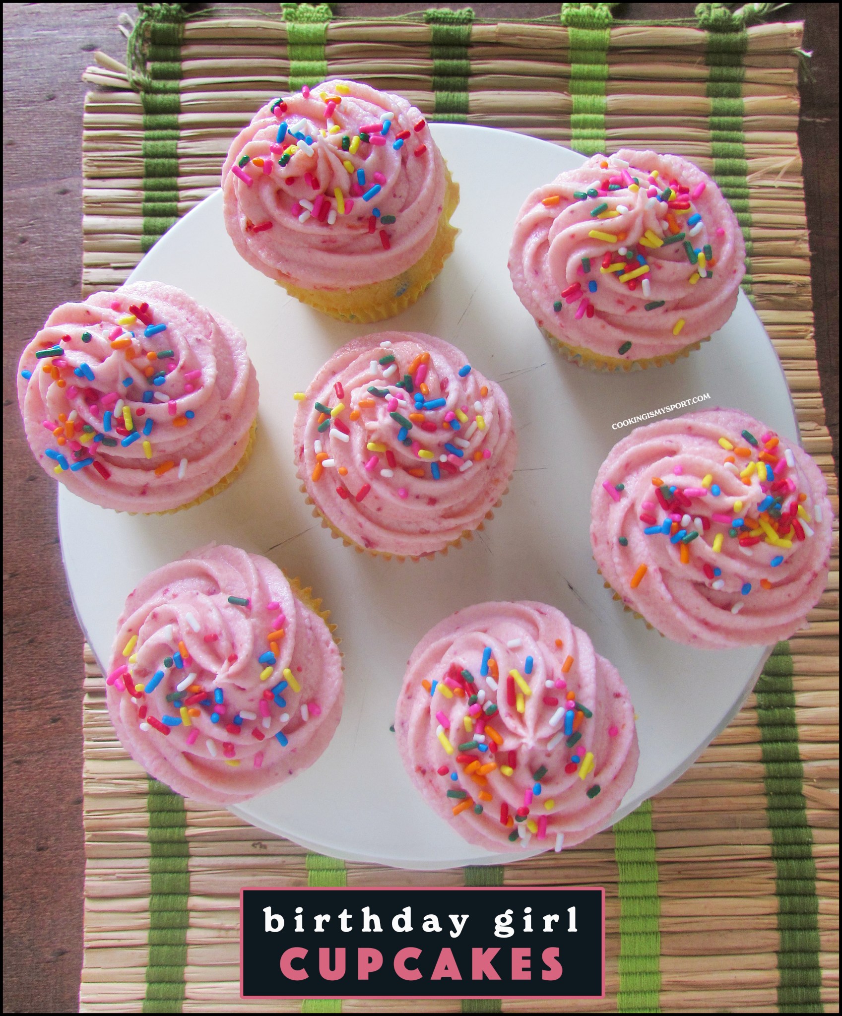 Birthday Girl Cupcakes – Cooking Is My Sport