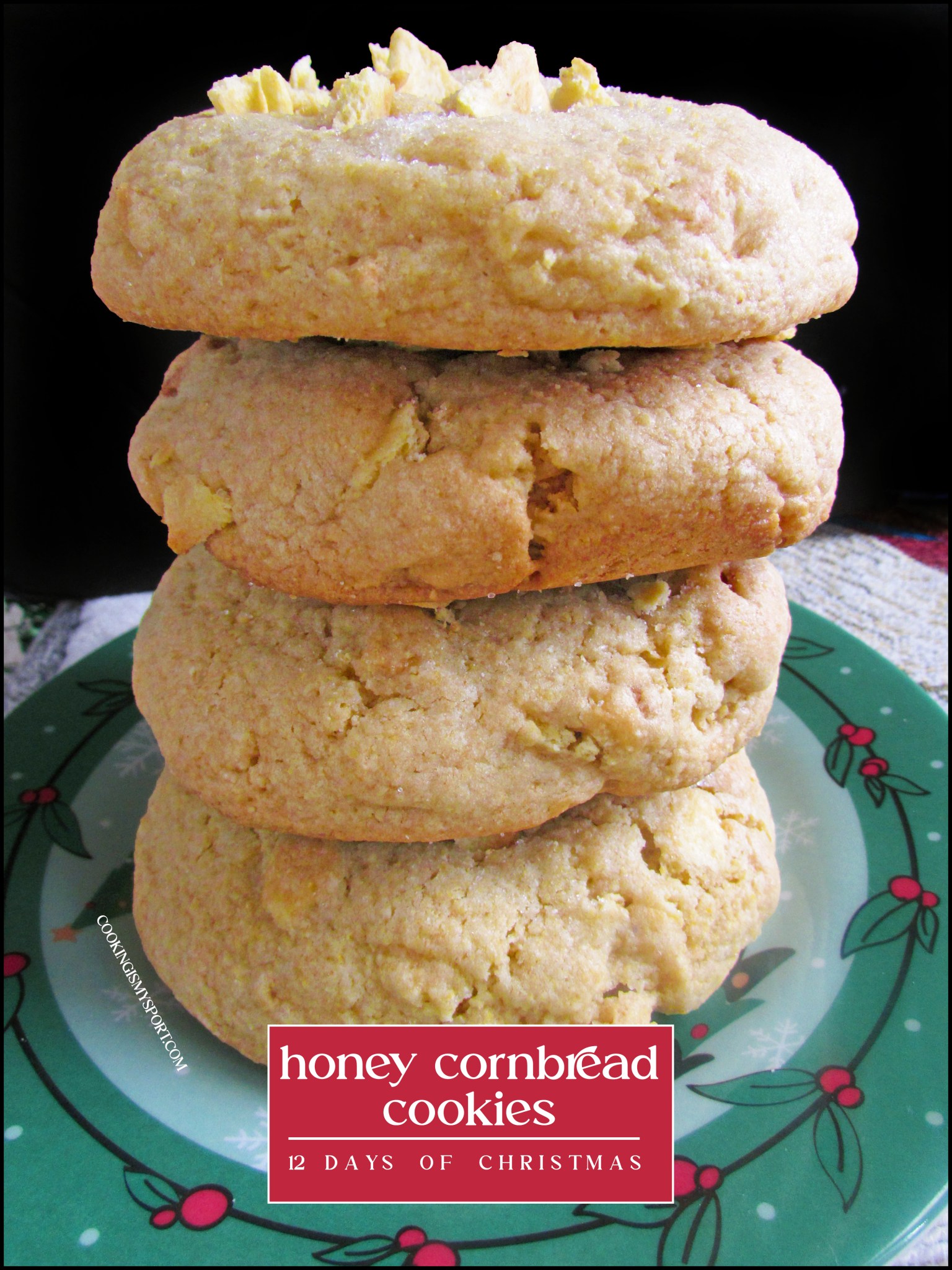 Honey Cornbread Cookies – Cooking Is My Sport